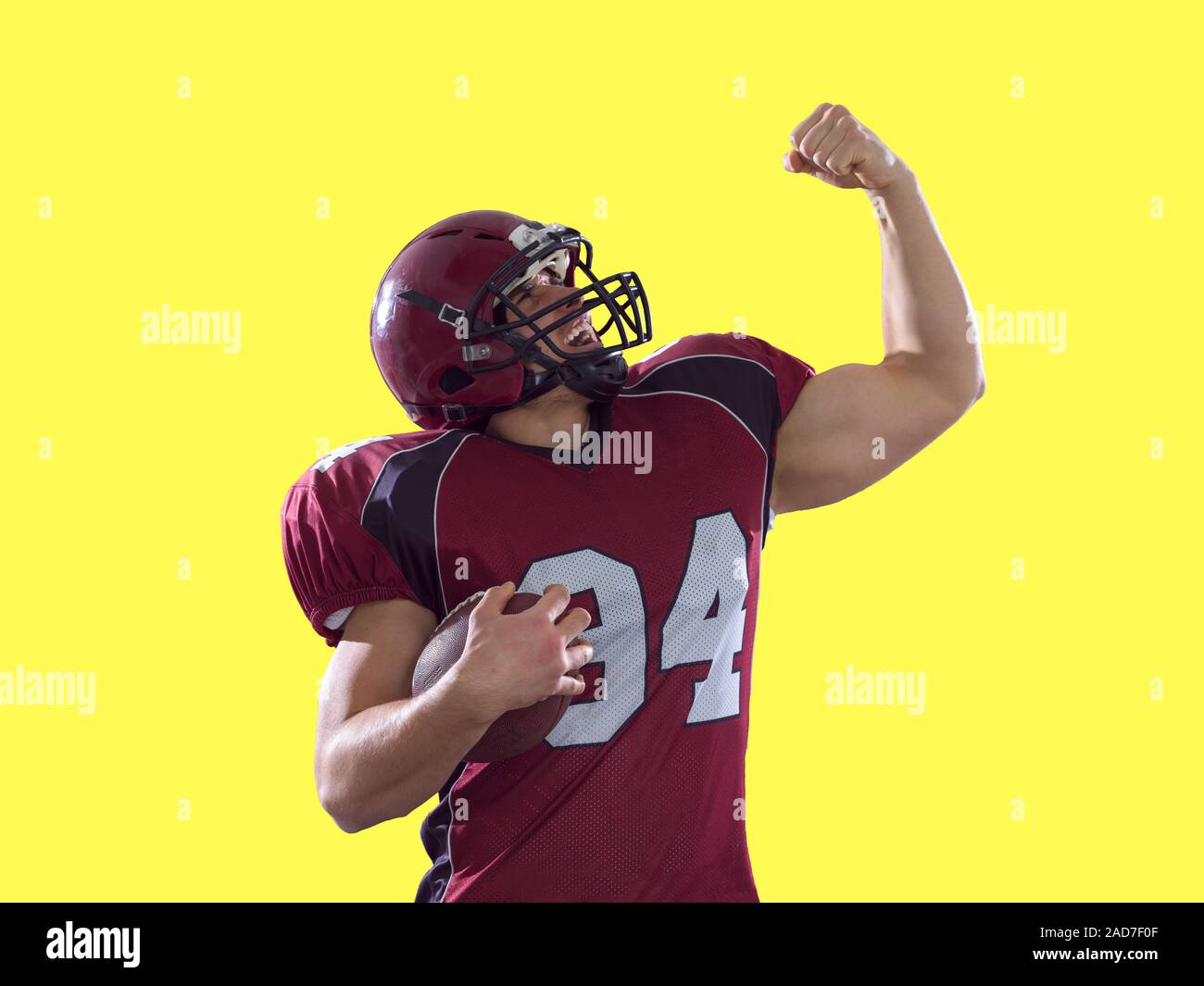Celebrating football player wearing hi-res stock photography and images ...