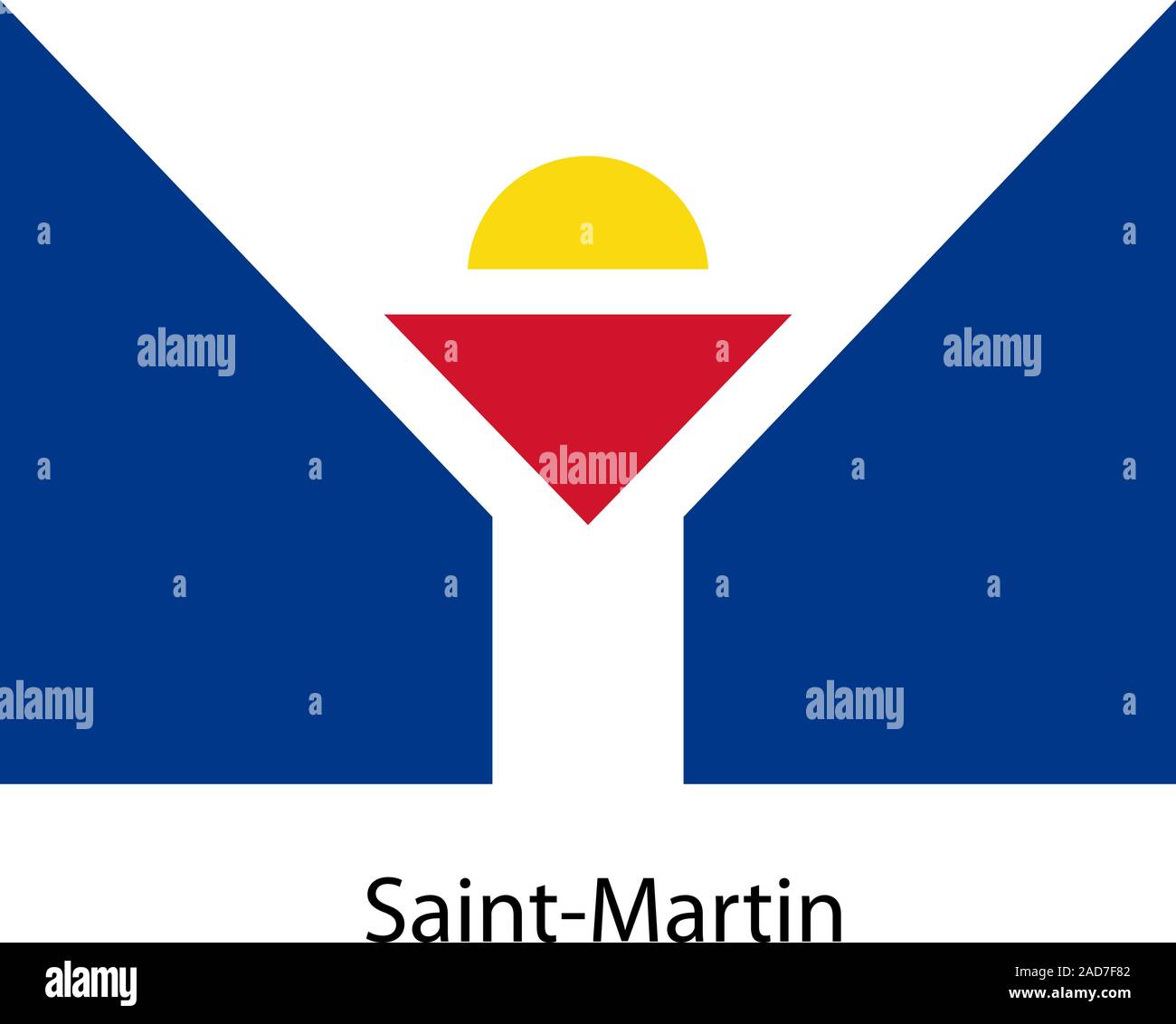 Flag of saint martin Stock Vector Images - Alamy
