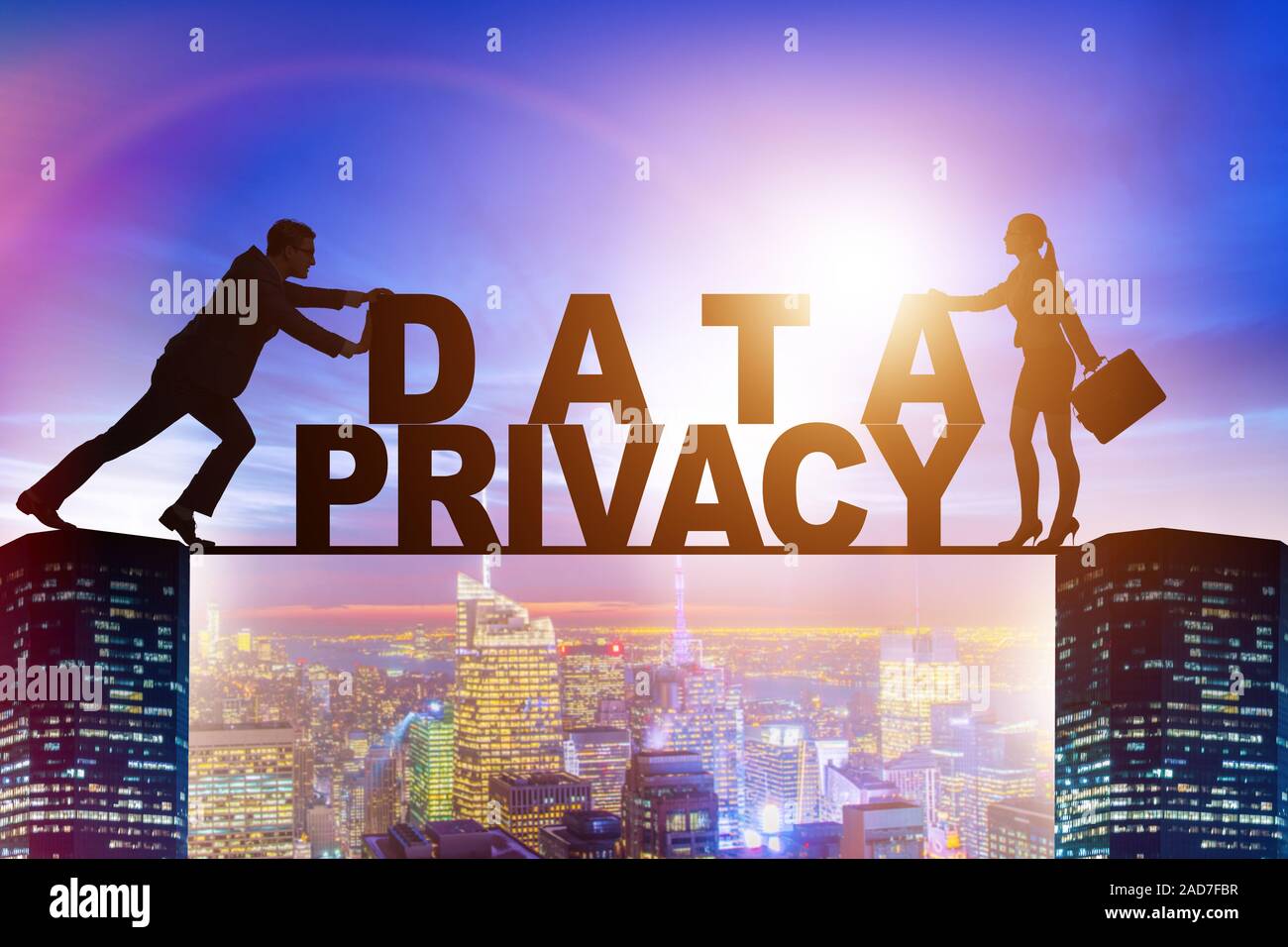 Data privacy concept in modern IT technology Stock Photo - Alamy