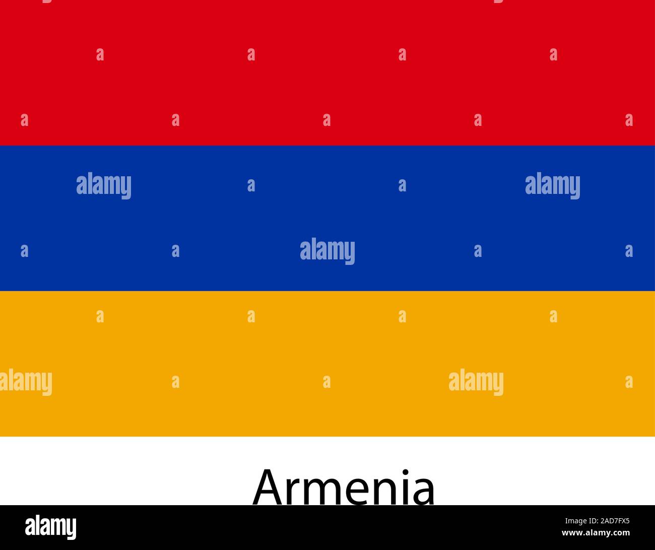 Flag of the country armenia. Vector illustration. Exact colors Stock ...