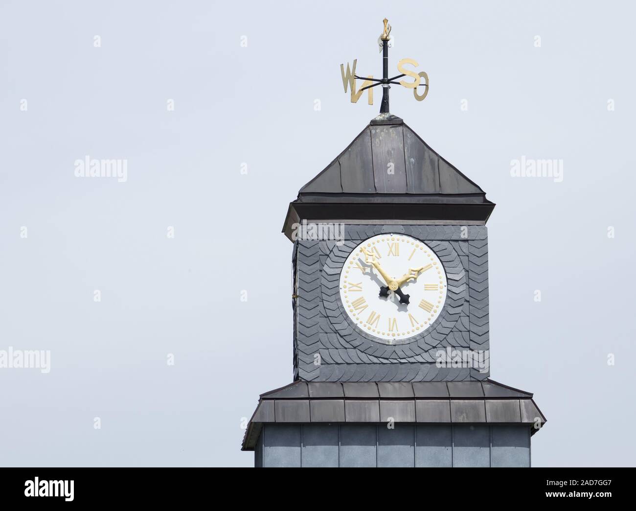 Little clock turret in the former Garden Show terrain, Villingen ...