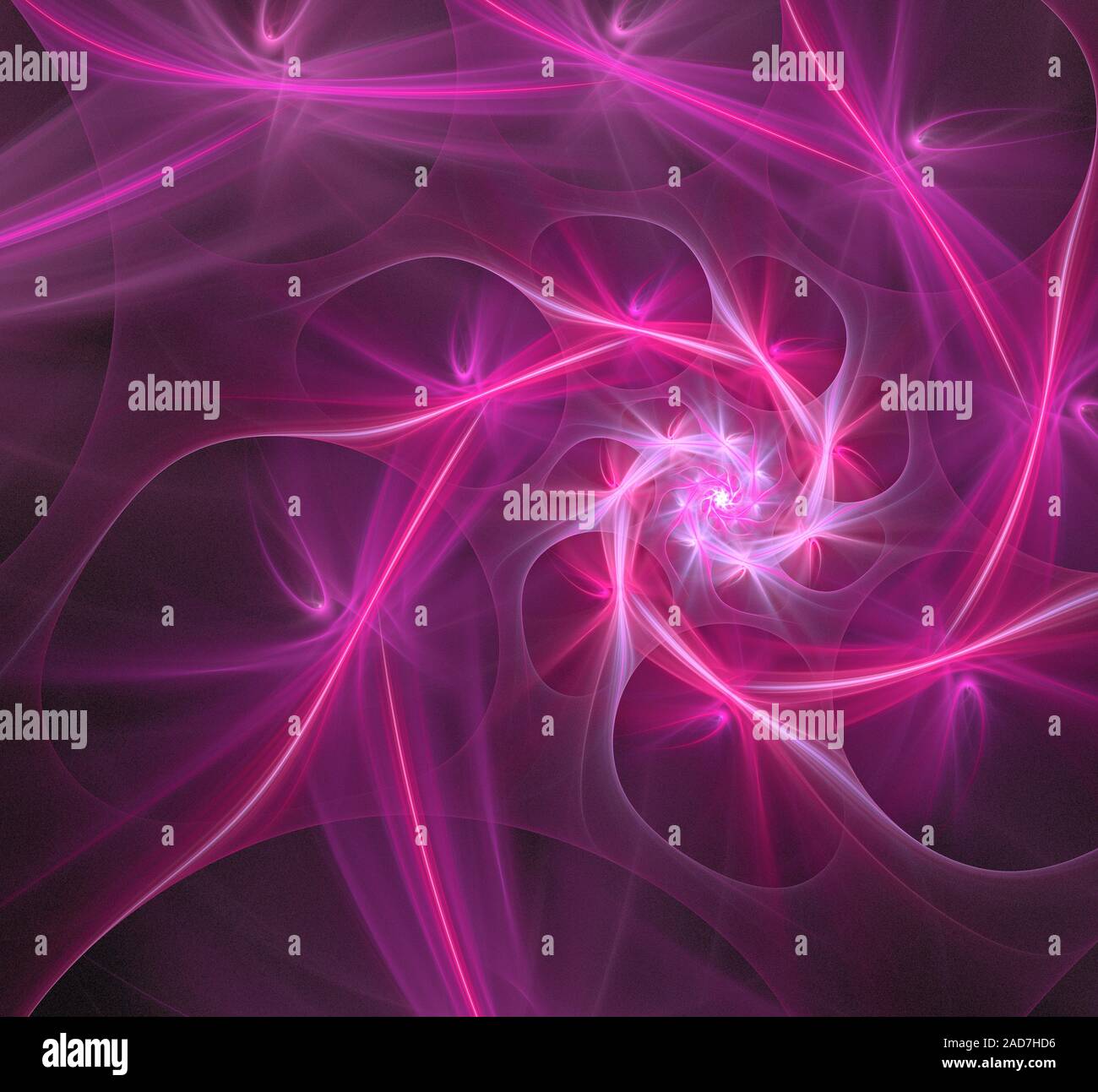 Purple spiral fractal picture on the dark background Stock Photo - Alamy