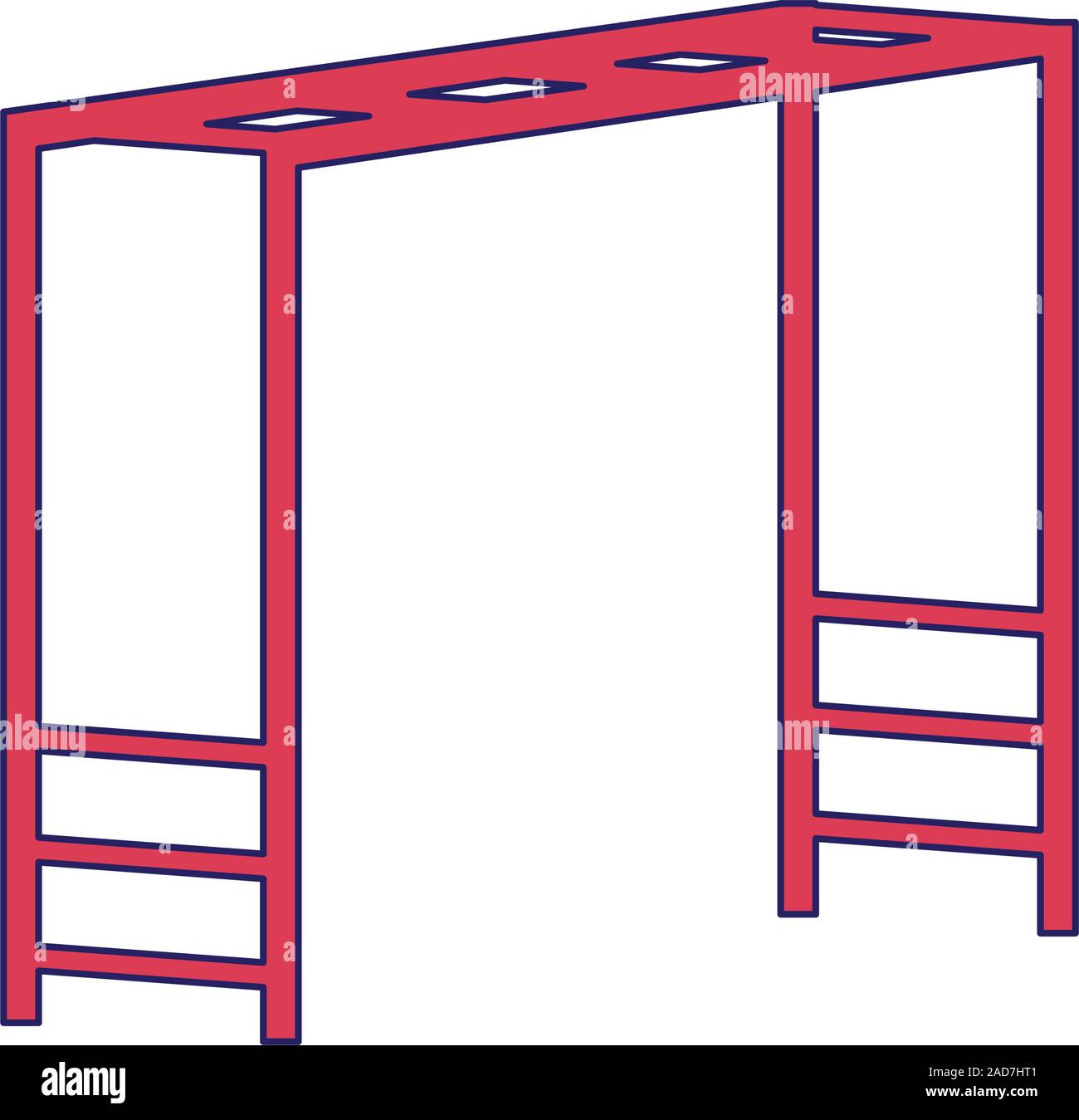 Horizontal Ladder Playground icon, flat design Stock Vector Image & Art ...