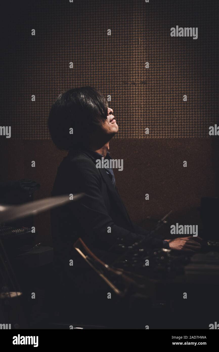 Yuichi Hayashi playing piano with his outstanding band Trispace Stock ...