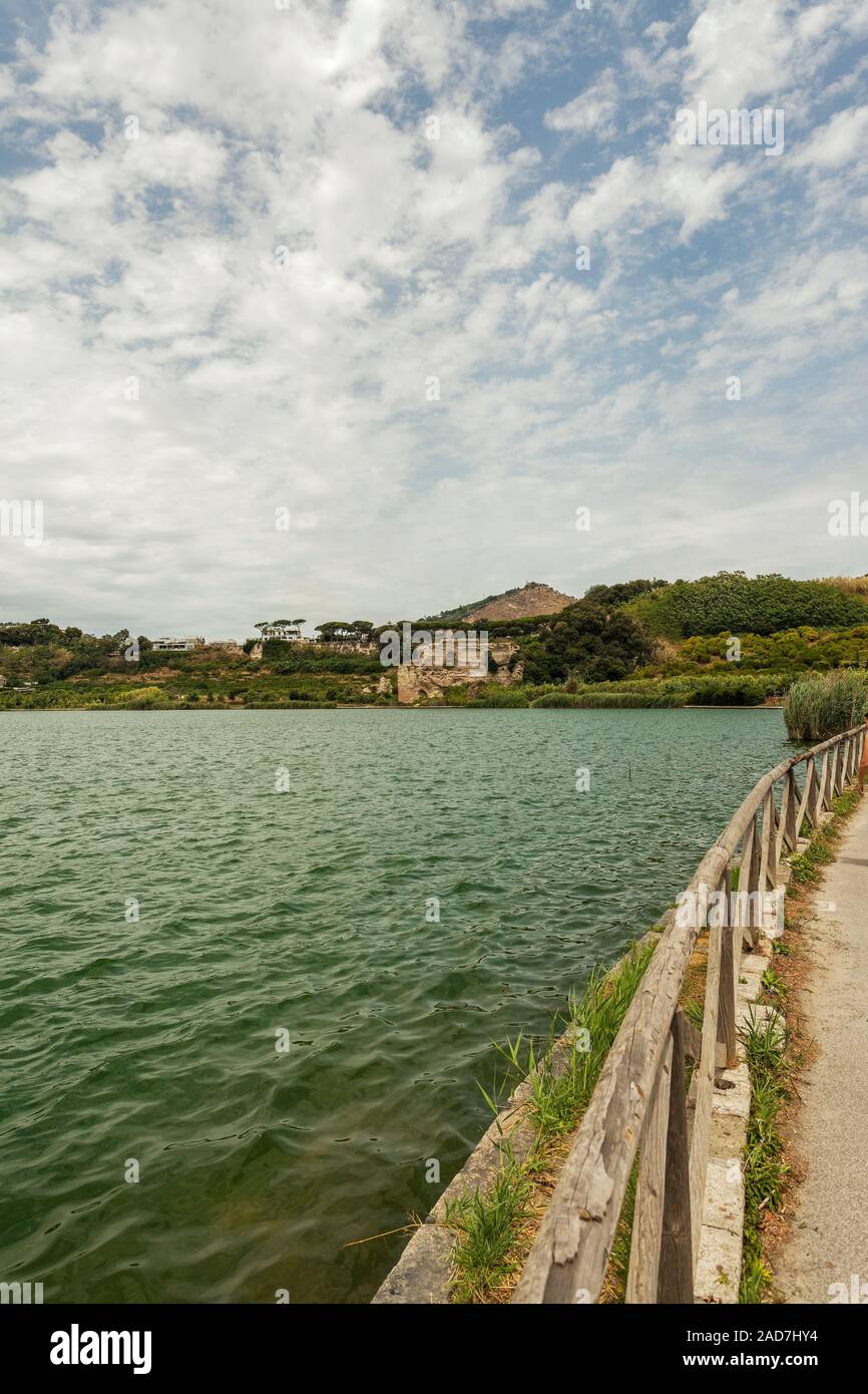 Averno lake crater hi-res stock photography and images - Alamy