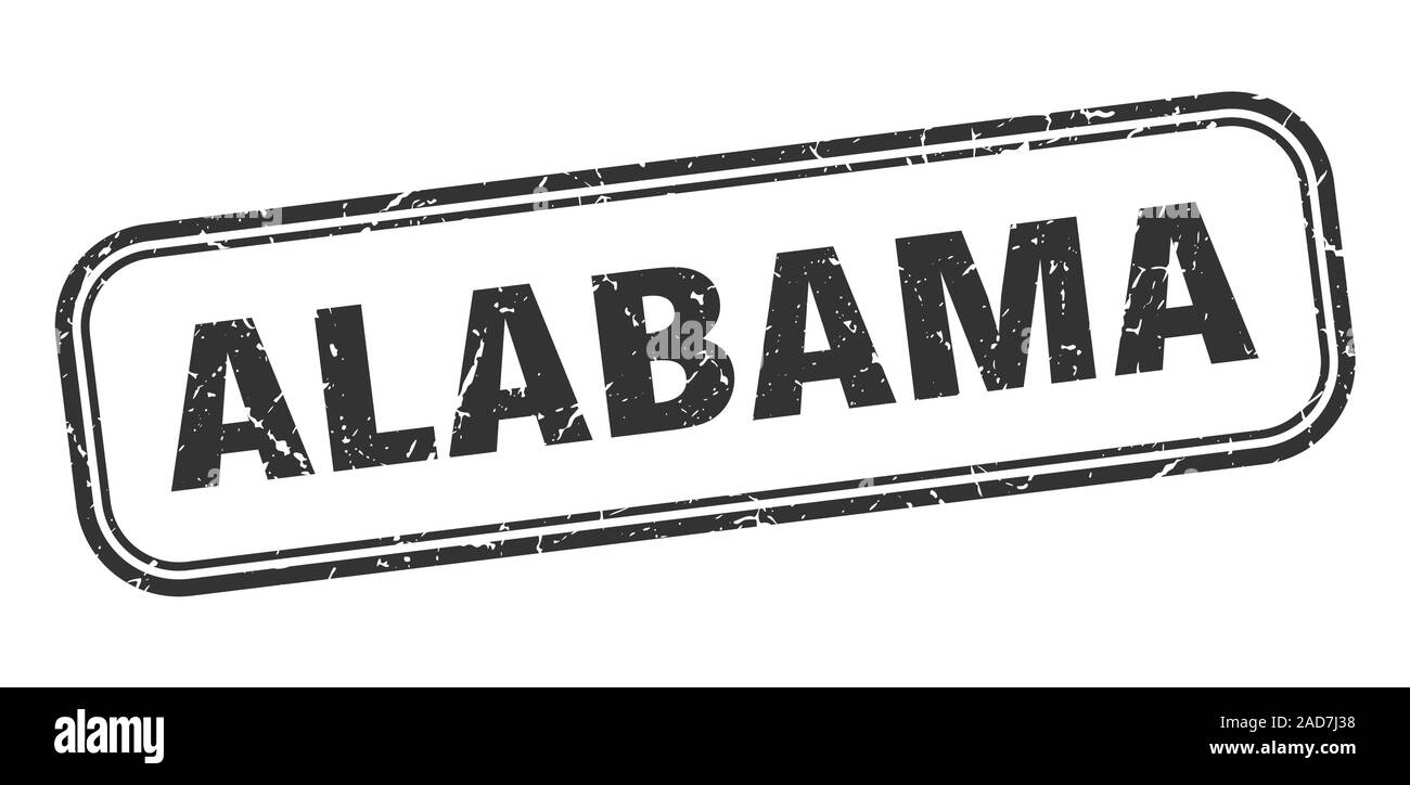 Alabama stamp. Alabama black grunge isolated sign Stock Vector Image ...