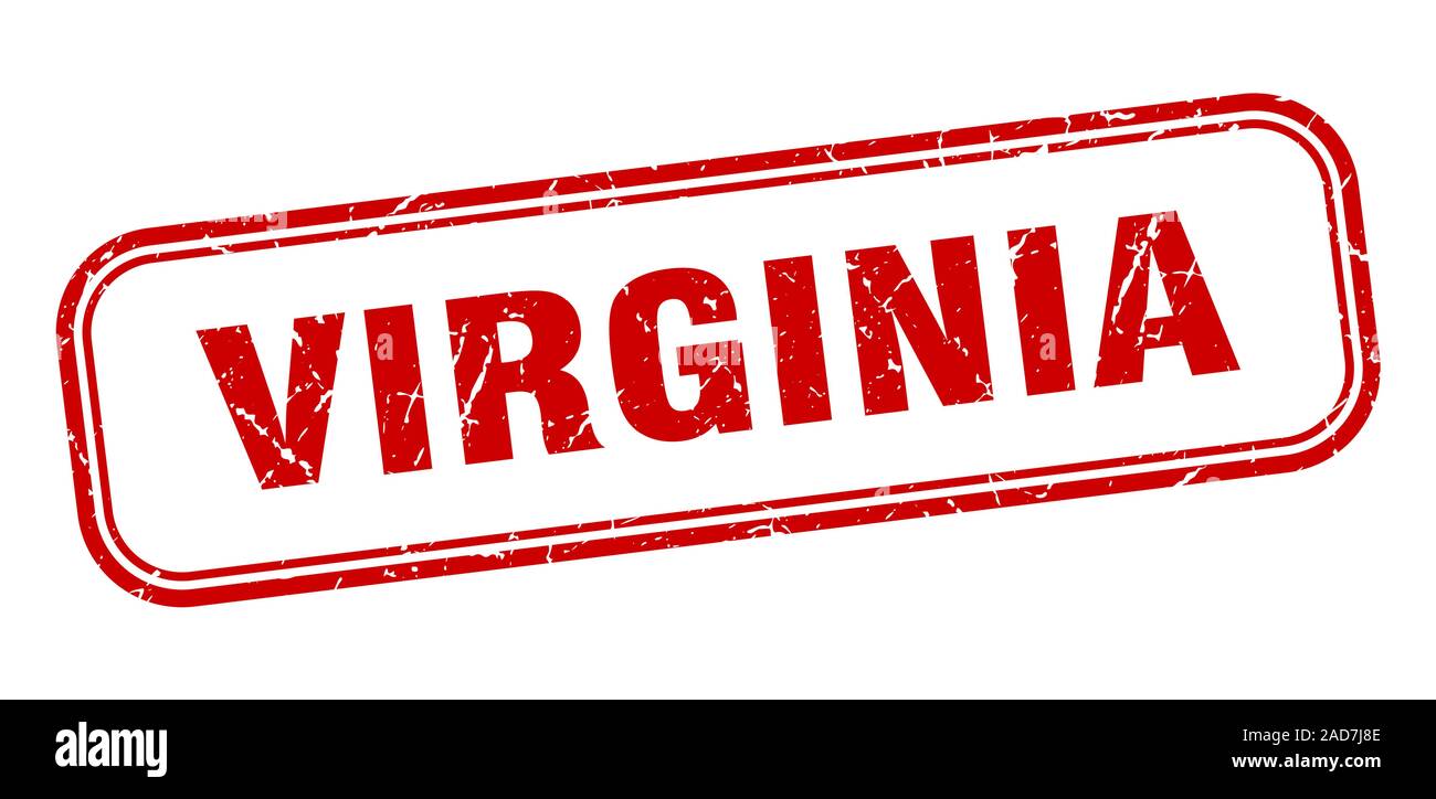 Virginia stamp. Virginia red grunge isolated sign Stock Vector Image ...