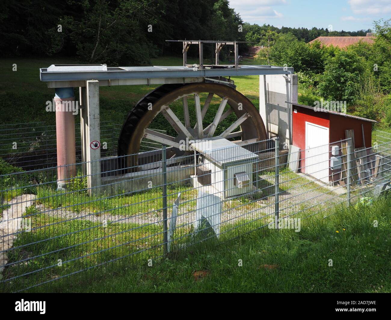 Modern water wheel for electricity production Stock Photo - Alamy Modern water wheel for electricity production Stock Photo - Alamy