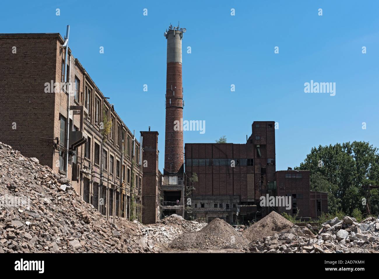 Remodeling and partial demolition of a former paper mill, cellulose ...