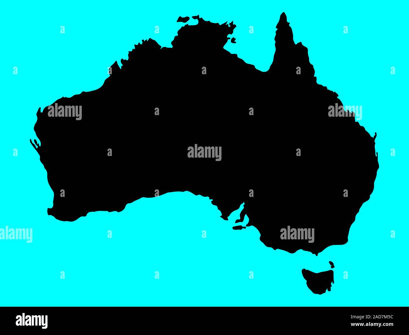 Australia map silhouette Vector illustration Eps 10 Stock Vector Image ...