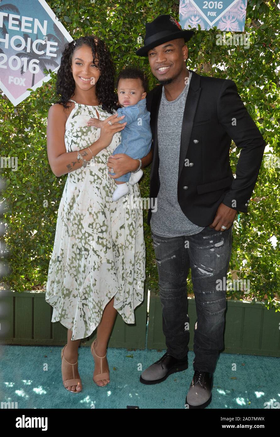 LOS ANGELES, CA. July 31, 2016: Singer Ne-Yo & wife Crystal Renay ...