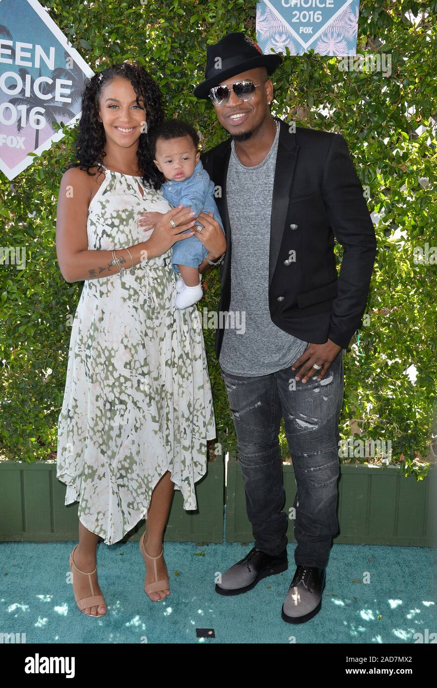 LOS ANGELES, CA. July 31, 2016: Singer Ne-Yo & wife Crystal Renay ...