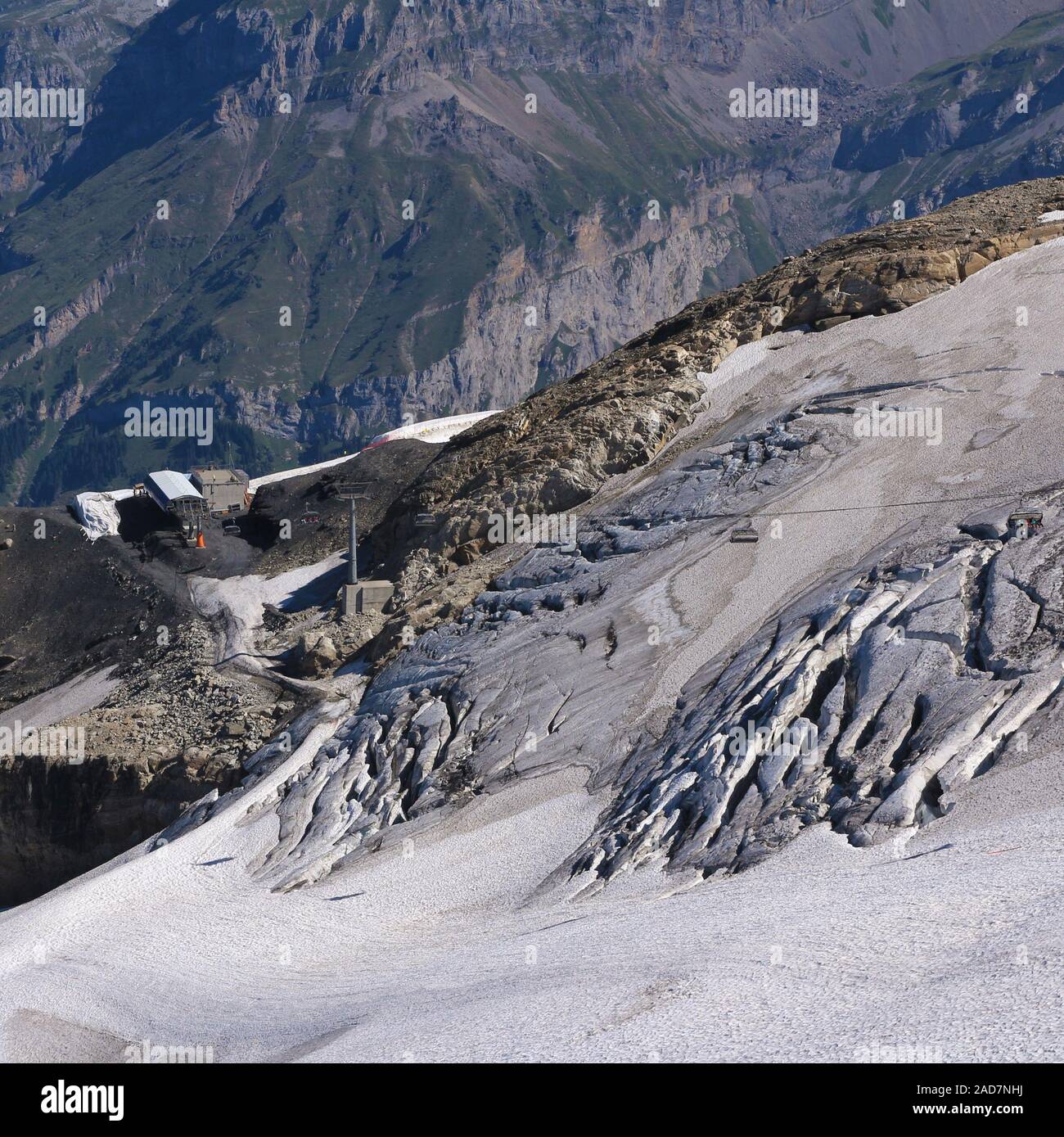 Glacier on top of mount Titlis, Switzerland Stock Photo - Alamy