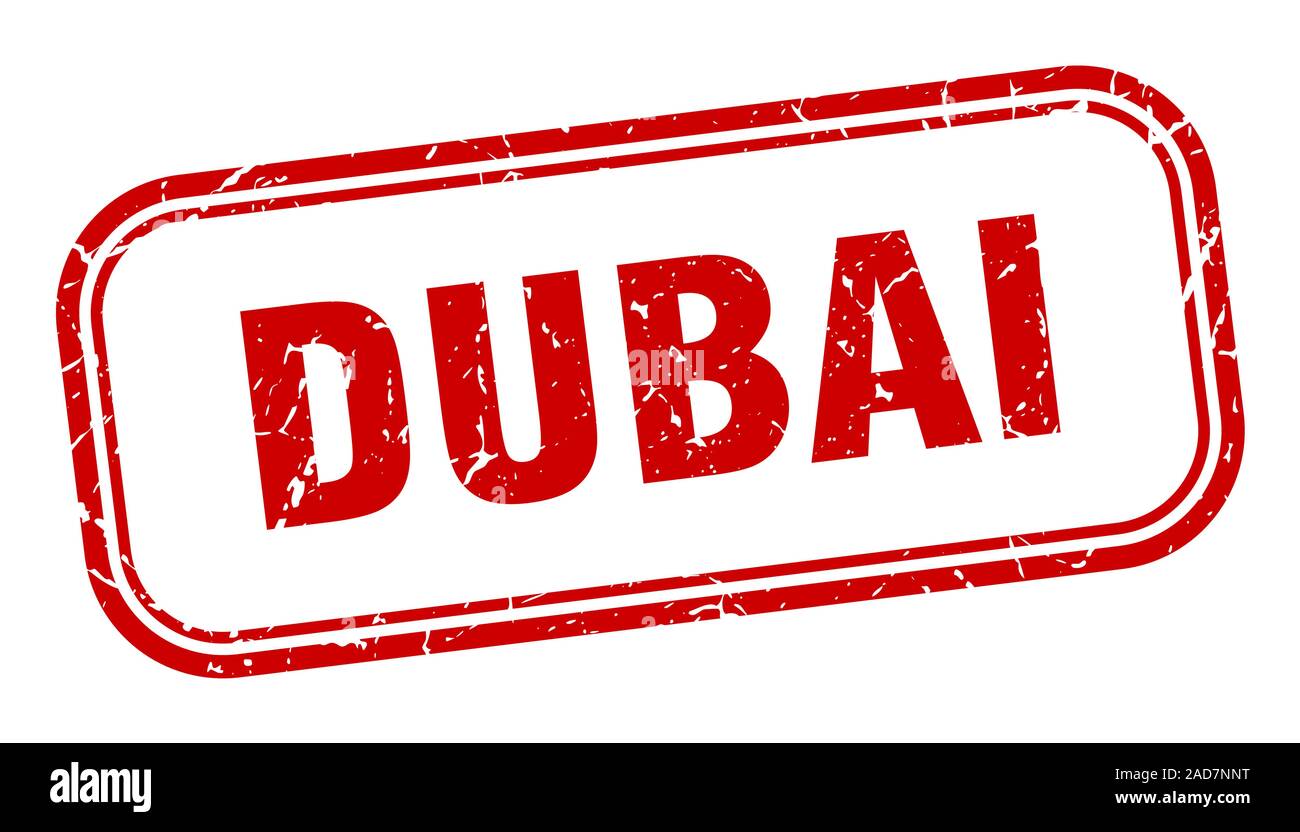 Dubai stamp. Dubai red grunge isolated sign Stock Vector Image & Art ...