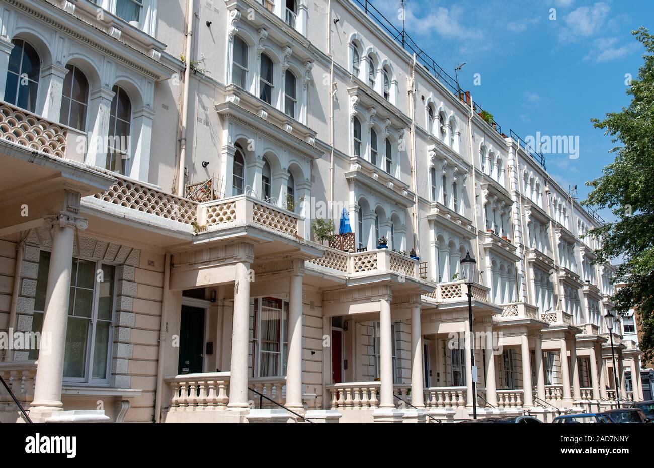 Traditional british detached houses seen in London Stock Photo - Alamy