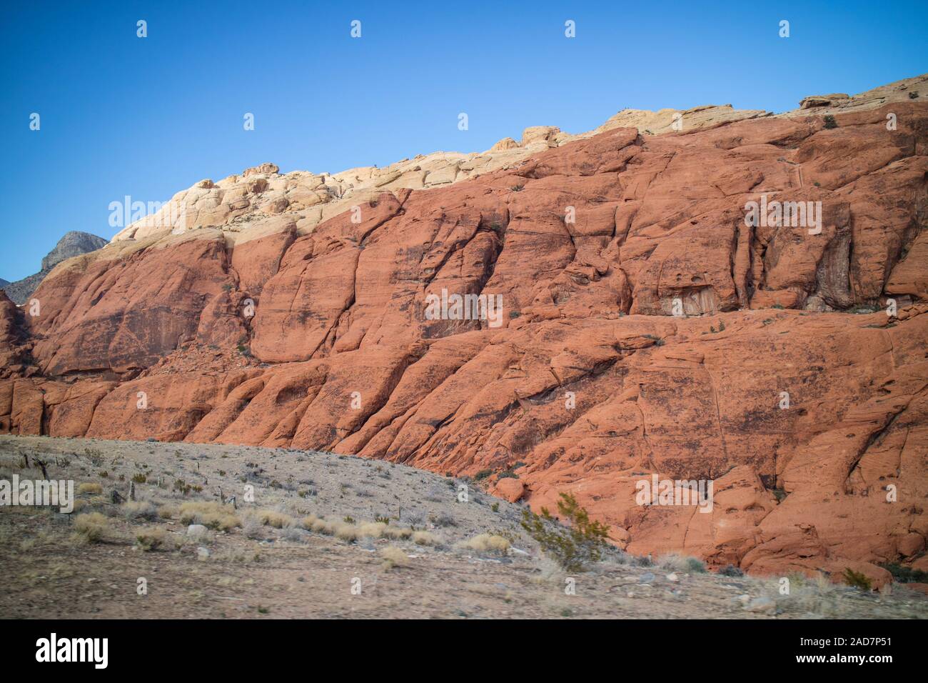 Calico Red Rocks in Red Rock Canyon National Conservation Area, Nevada ...