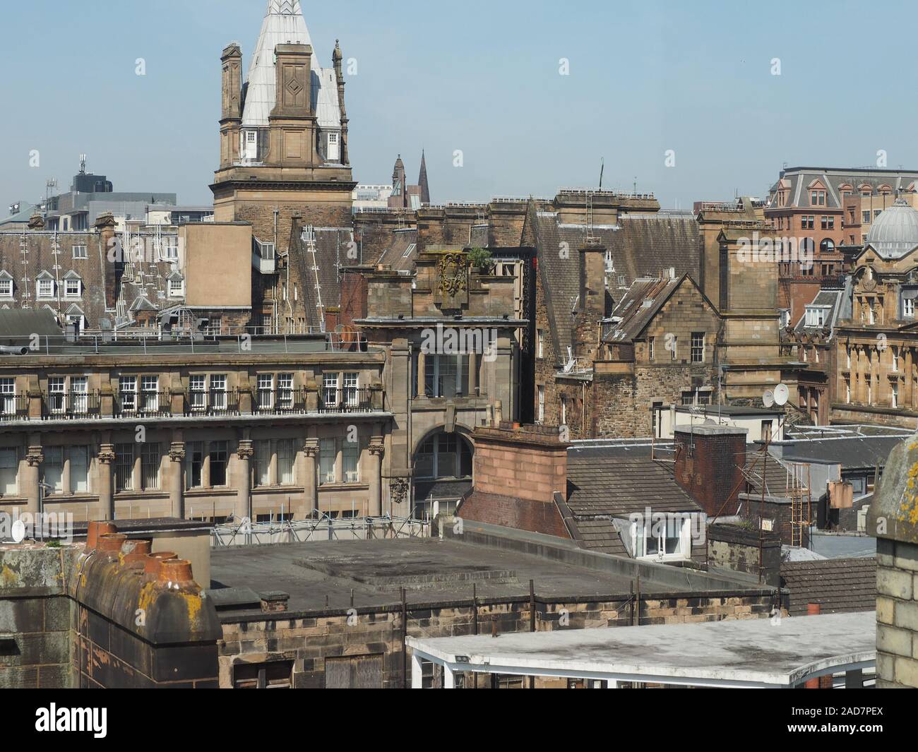 Aerial view of Glasgow Stock Photo - Alamy