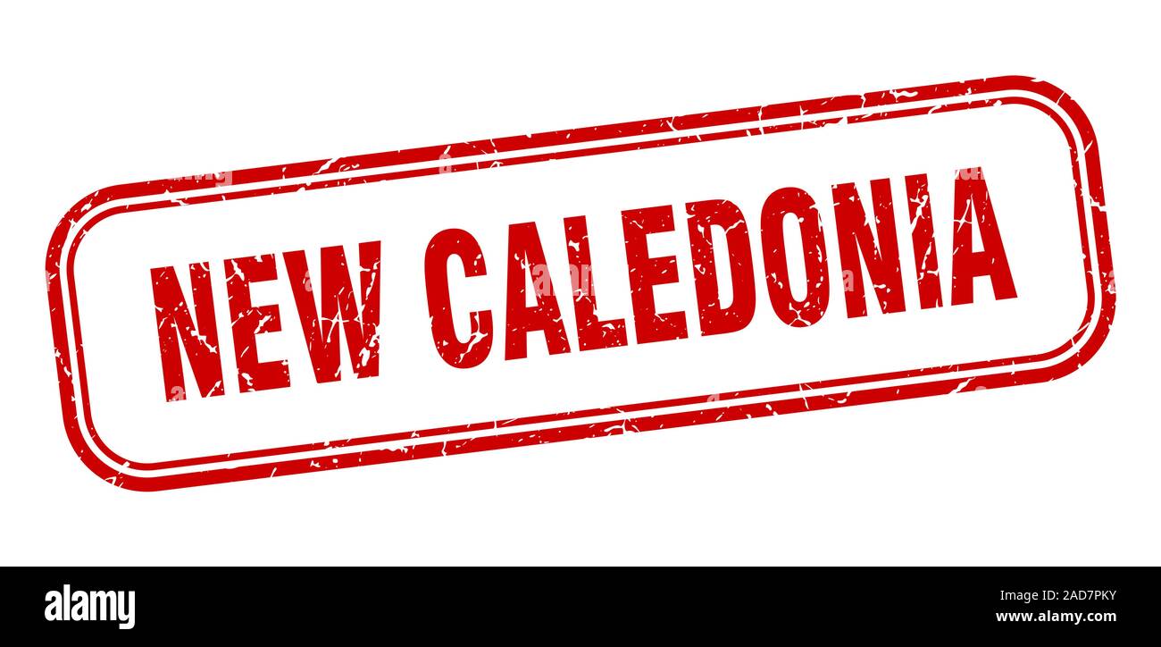 New Caledonia stamp. New Caledonia red grunge isolated sign Stock ...