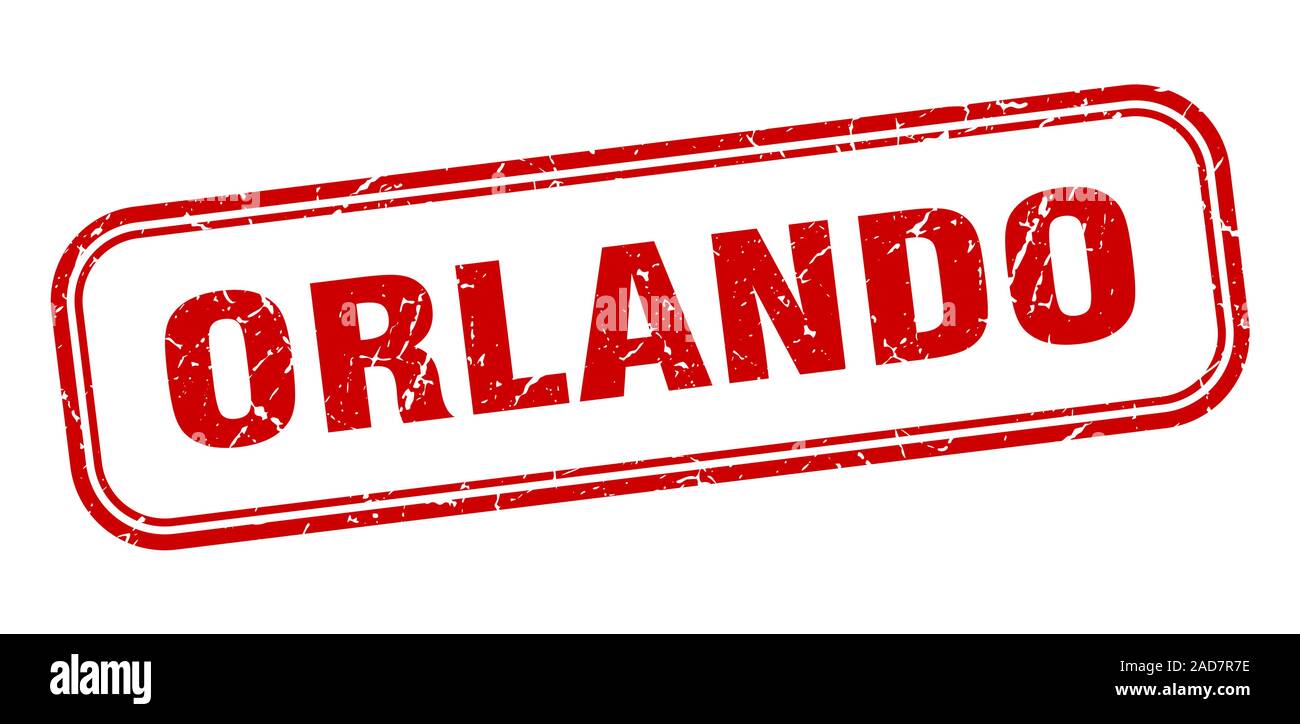 Orlando stamp. Orlando red grunge isolated sign Stock Vector Image ...