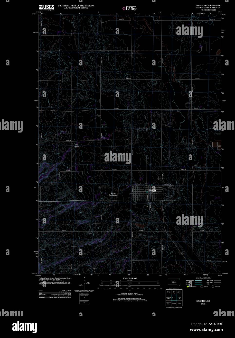 Map of sisseton hi-res stock photography and images - Alamy