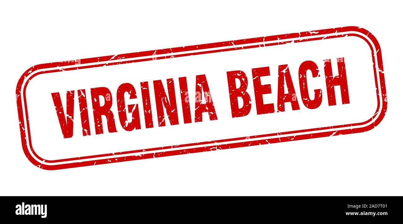 Virginia Beach stamp. Virginia Beach red grunge isolated sign Stock ...