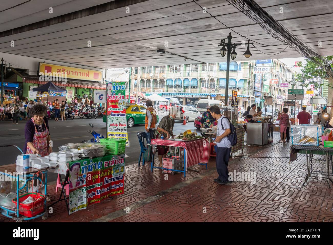 Bangkok,Thailand - Oct 29,2019 : Talat Phlu market in the morning,this ...
