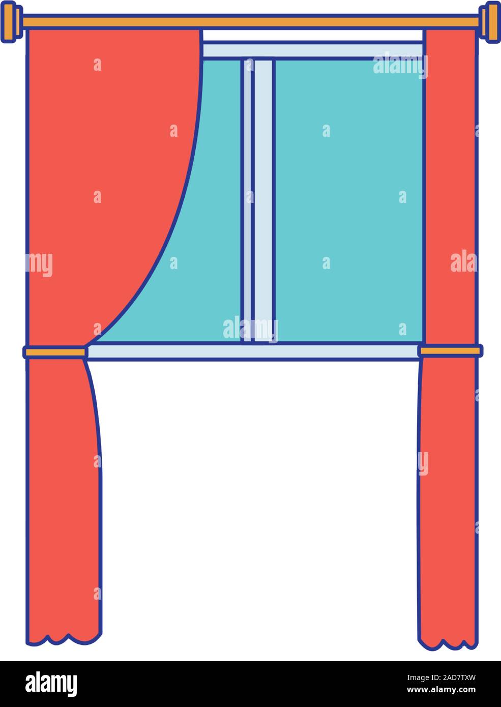 Contemporary curtains Cut Out Stock Images & Pictures - Alamy