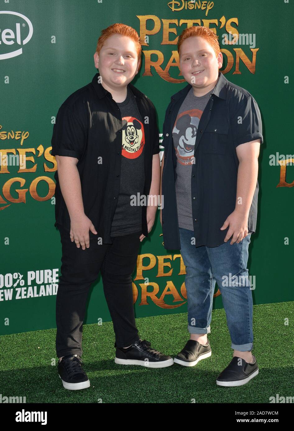 LOS ANGELES, CA. August 8, 2016: Actors Matthew Royer & Benjamin Royer ...