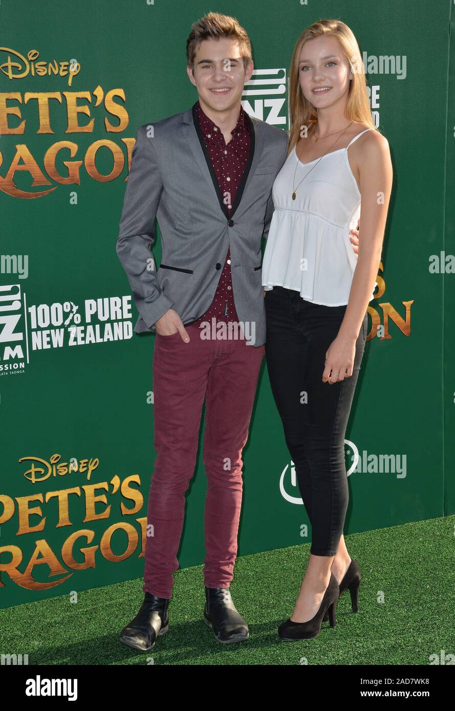 LOS ANGELES, CA. August 8, 2016: Actor Gus Kamp & girlfriend Erin ...