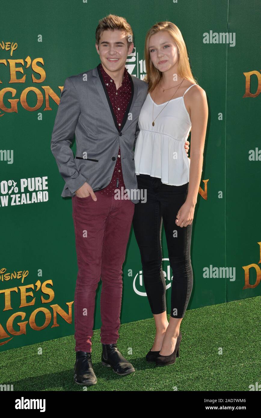 LOS ANGELES, CA. August 8, 2016: Actor Gus Kamp & girlfriend Erin ...