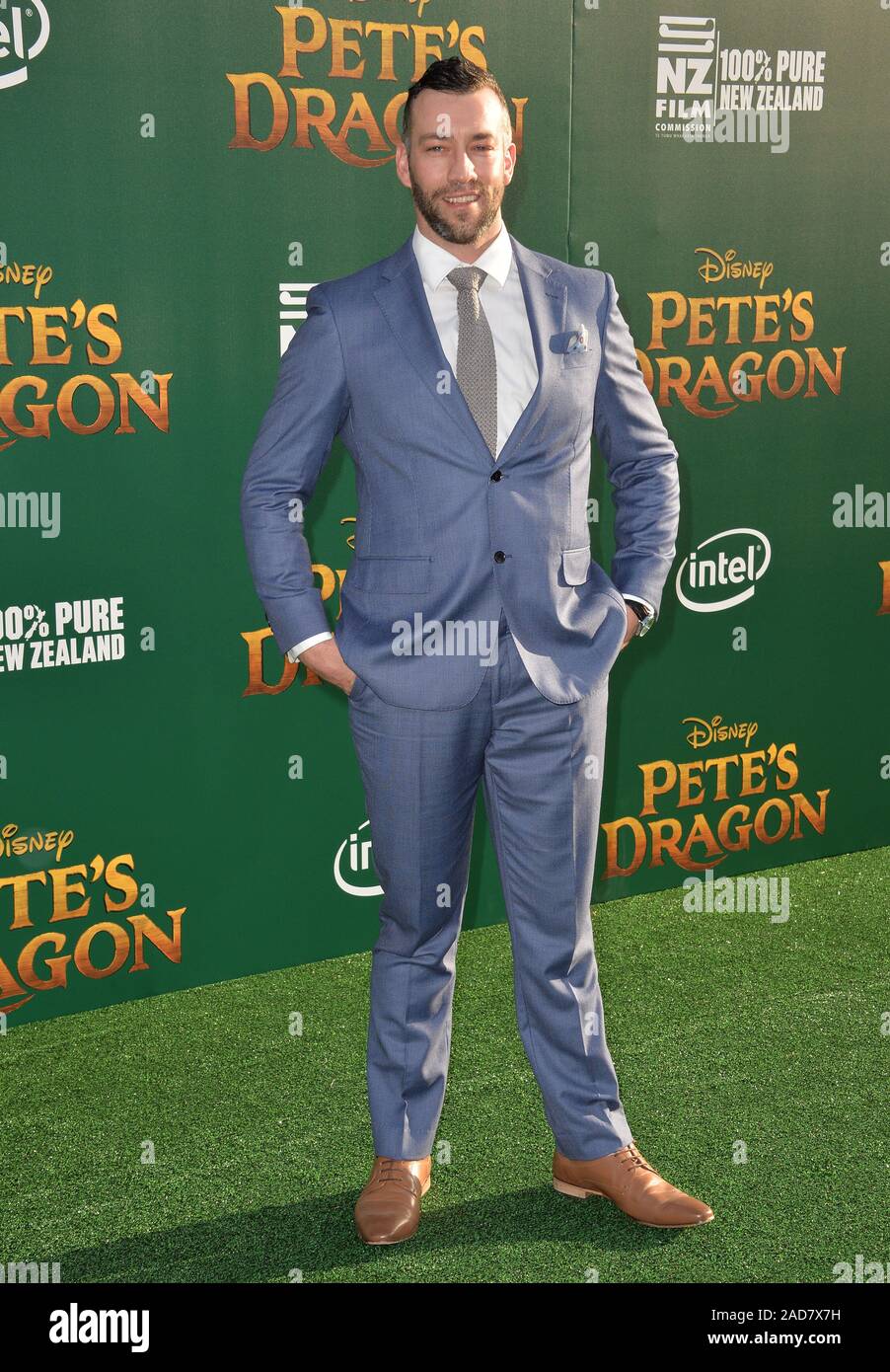 LOS ANGELES, CA. August 8, 2016: Actor Aaron Jackson at the world ...