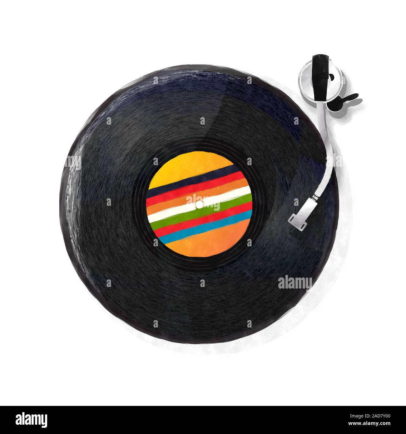 Pop art turntable Cut Out Stock Images & Pictures - Alamy