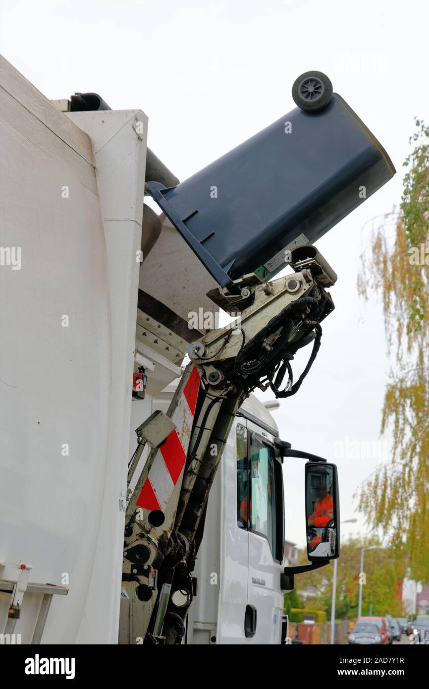 garbage truck with bio waste Stock Photo - Alamy