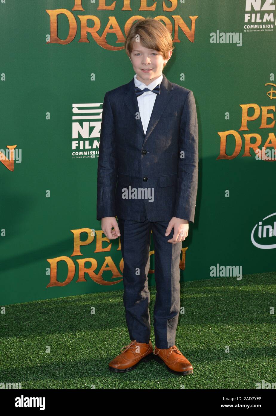 LOS ANGELES, CA. August 8, 2016: Actor Oakes Fegley at the world ...