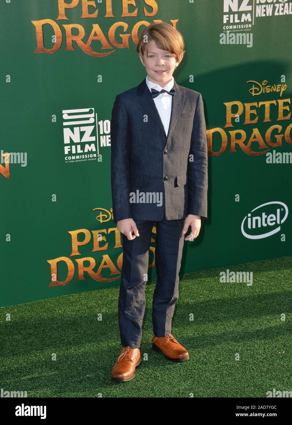 LOS ANGELES, CA. August 8, 2016: Actor Oakes Fegley at the world ...