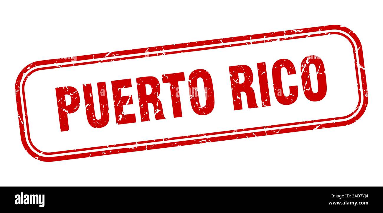 Puerto Rico stamp. Puerto Rico red grunge isolated sign Stock Vector ...