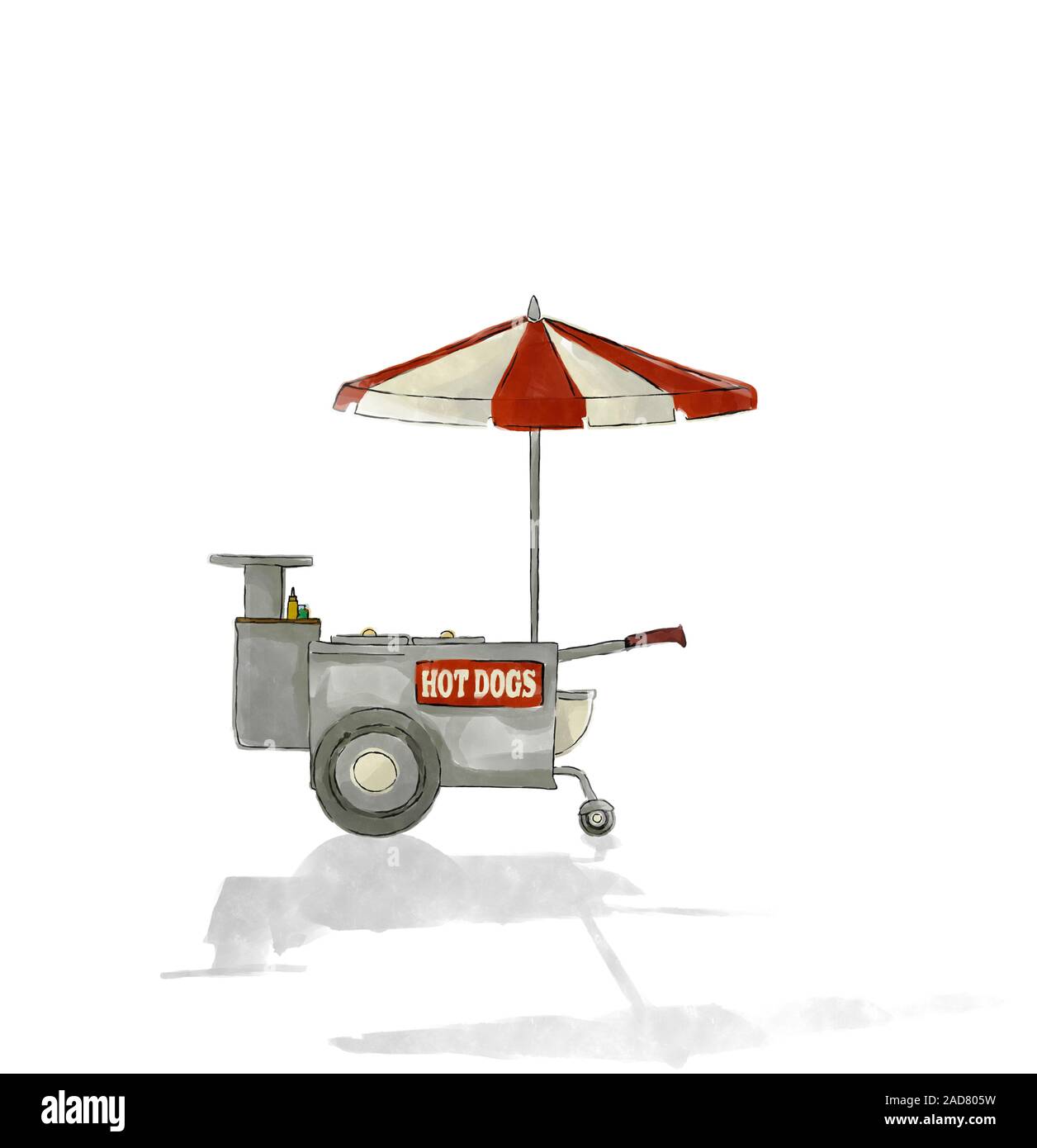 Vintage hot dog shop Cut Out Stock Images & Pictures - Alamy