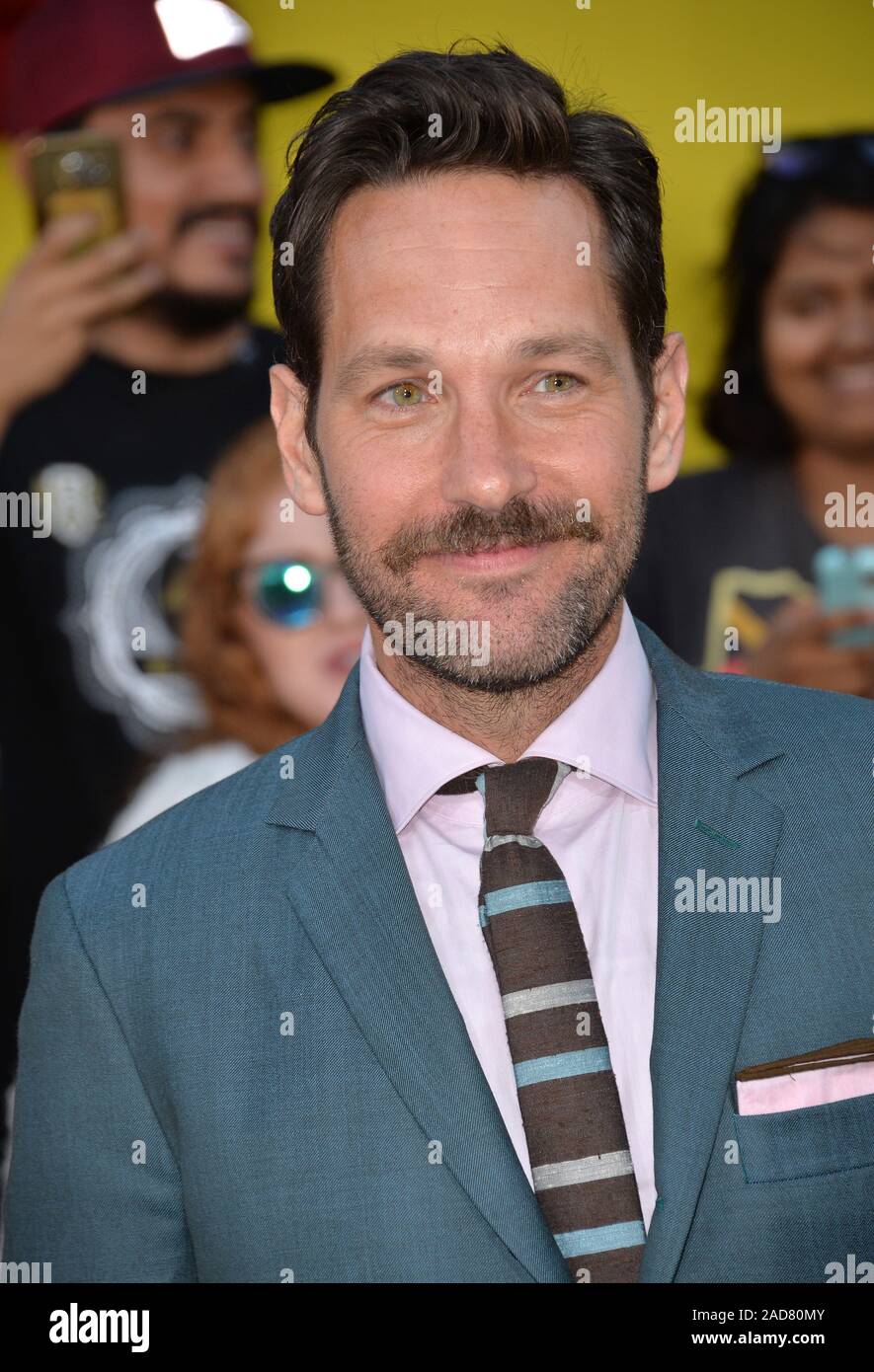 LOS ANGELES, CA. August 9, 2016: Actor Paul Rudd at the world premiere ...