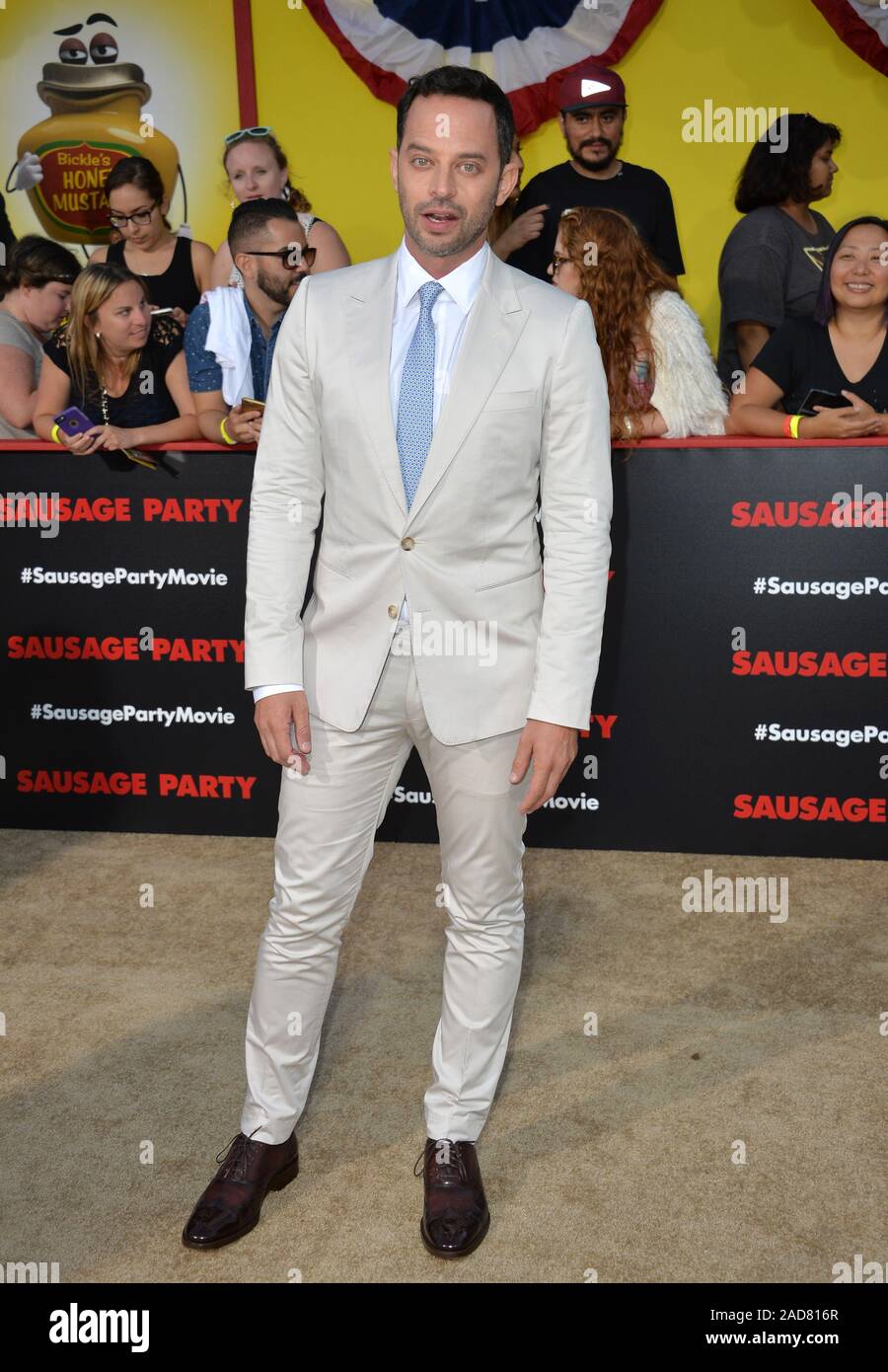 LOS ANGELES, CA. August 9, 2016: Actor Nick Kroll at the world premiere ...