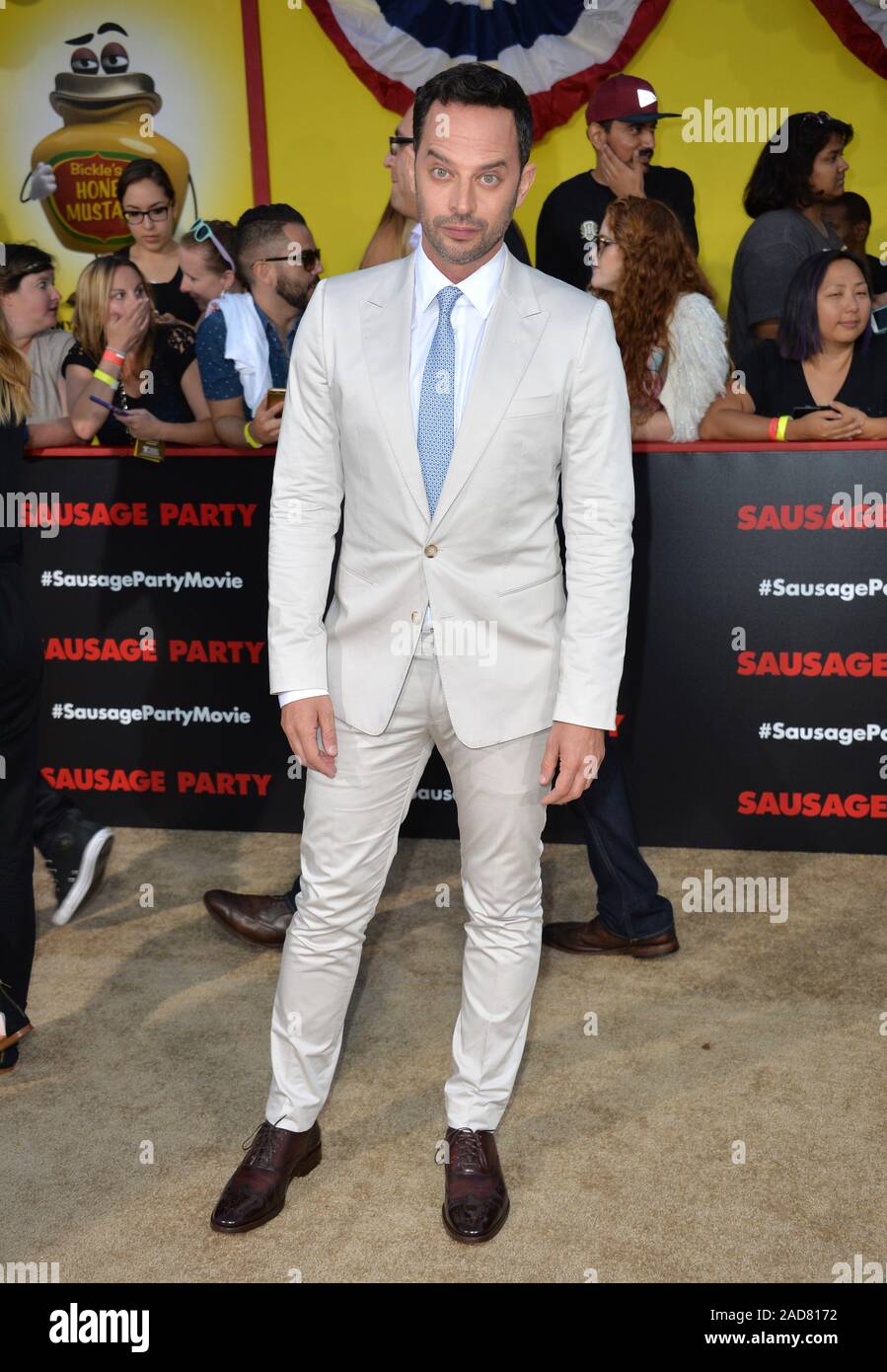 LOS ANGELES, CA. August 9, 2016: Actor Nick Kroll at the world premiere ...