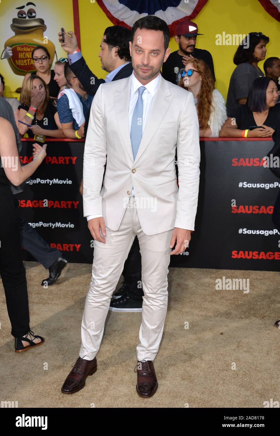LOS ANGELES, CA. August 9, 2016: Actor Nick Kroll at the world premiere ...
