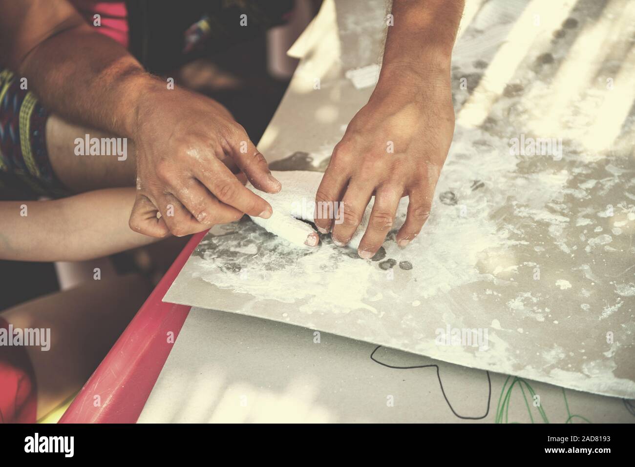 white color hand prints Stock Photo - Alamy