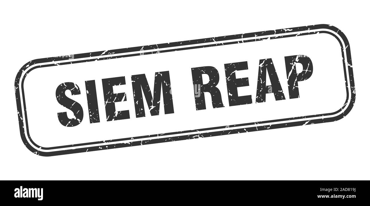 Siem Reap stamp. Siem Reap black grunge isolated sign Stock Vector ...