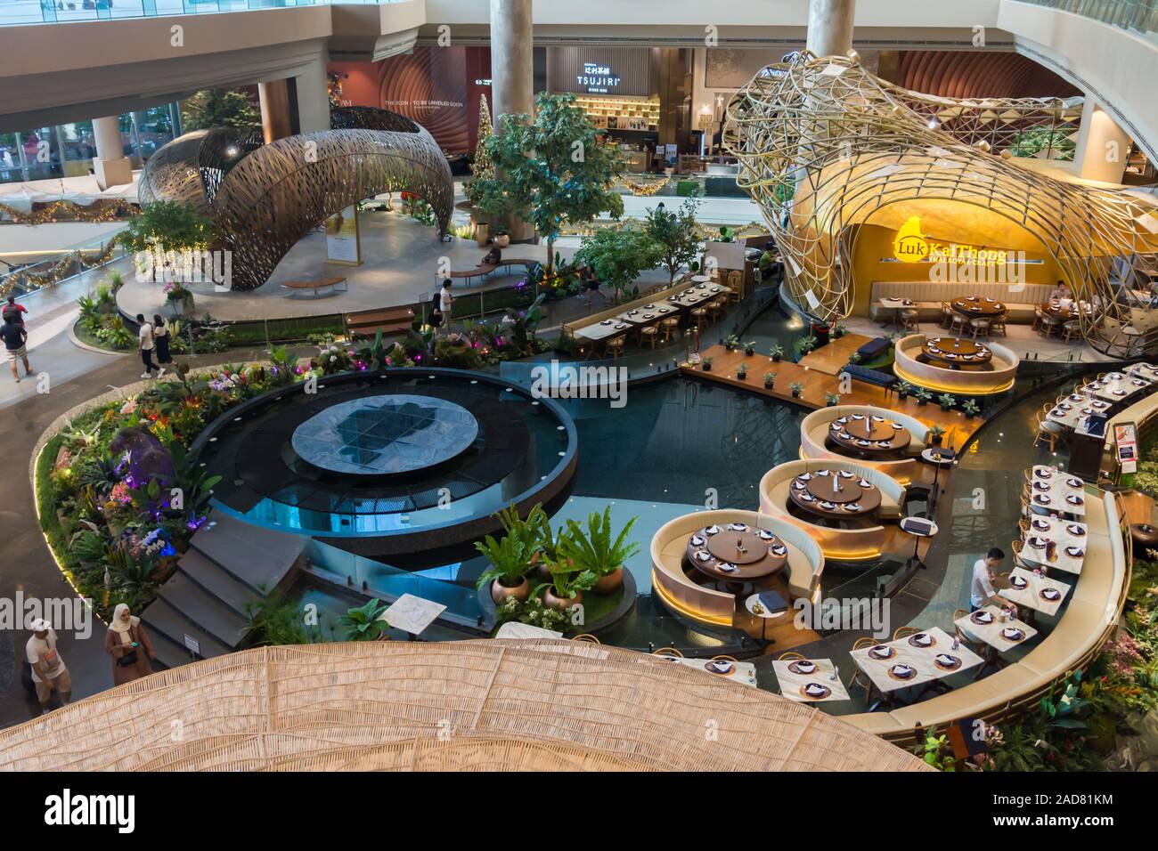 Iconsiam,Thailand -Oct 30,2019: People can seen having their meal at ...