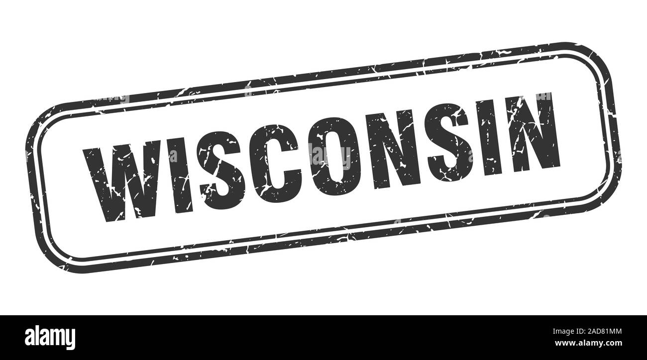 Wisconsin stamp. Wisconsin black grunge isolated sign Stock Vector ...