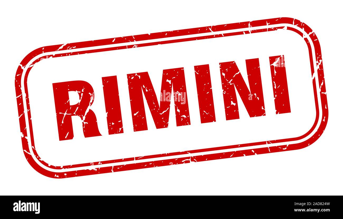 Rimini stamp. Rimini red grunge isolated sign Stock Vector Image & Art ...
