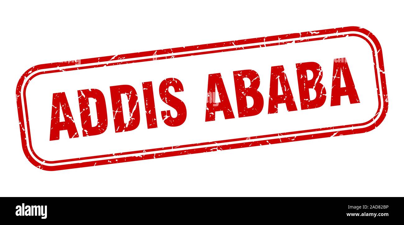 Addis Ababa stamp. Addis Ababa red grunge isolated sign Stock Vector ...