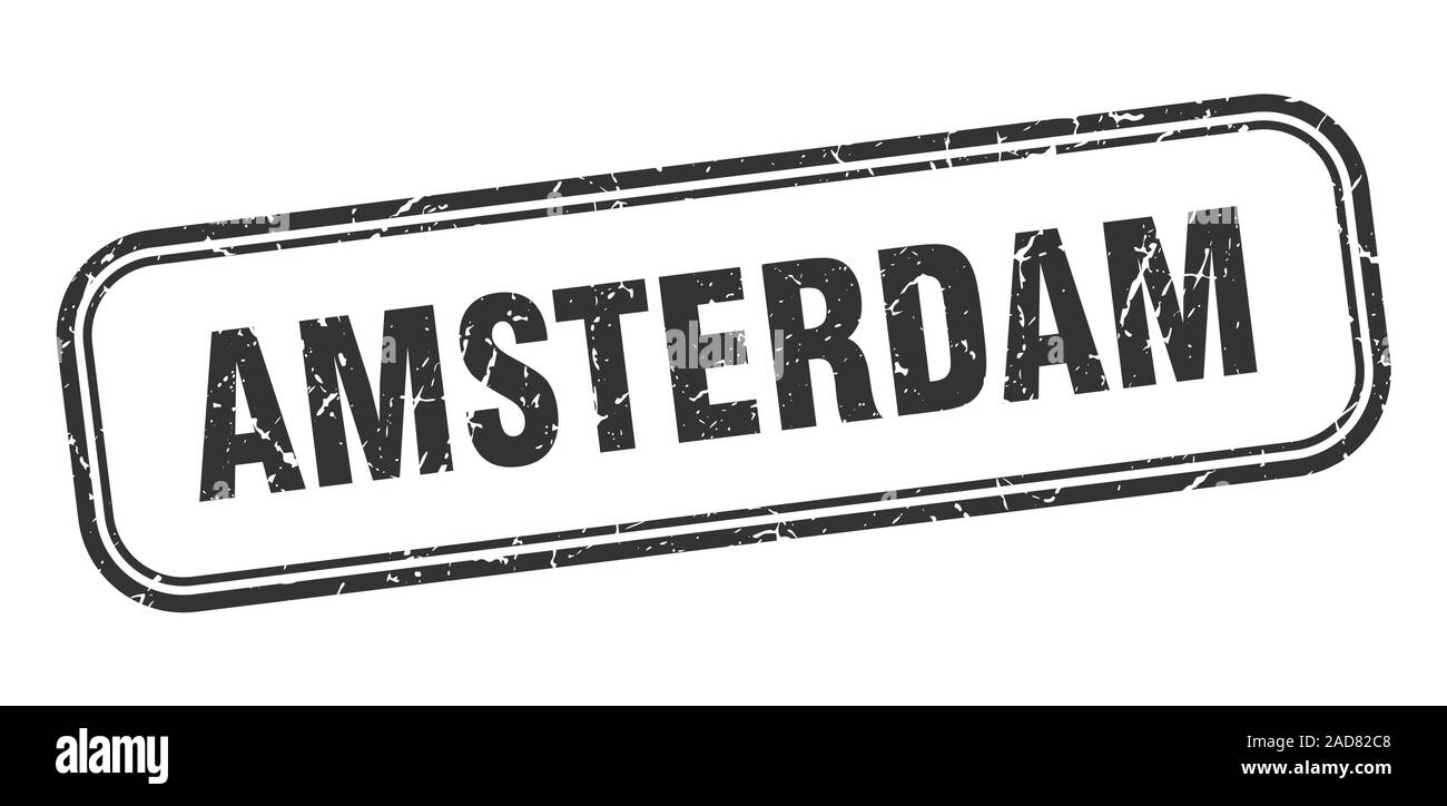 Amsterdam stamp. Amsterdam black grunge isolated sign Stock Vector ...