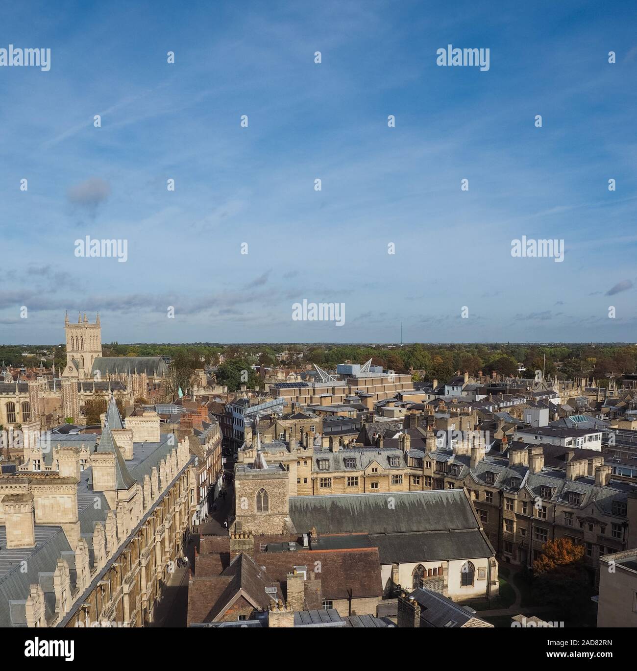 Aerial view of Cambridge Stock Photo - Alamy