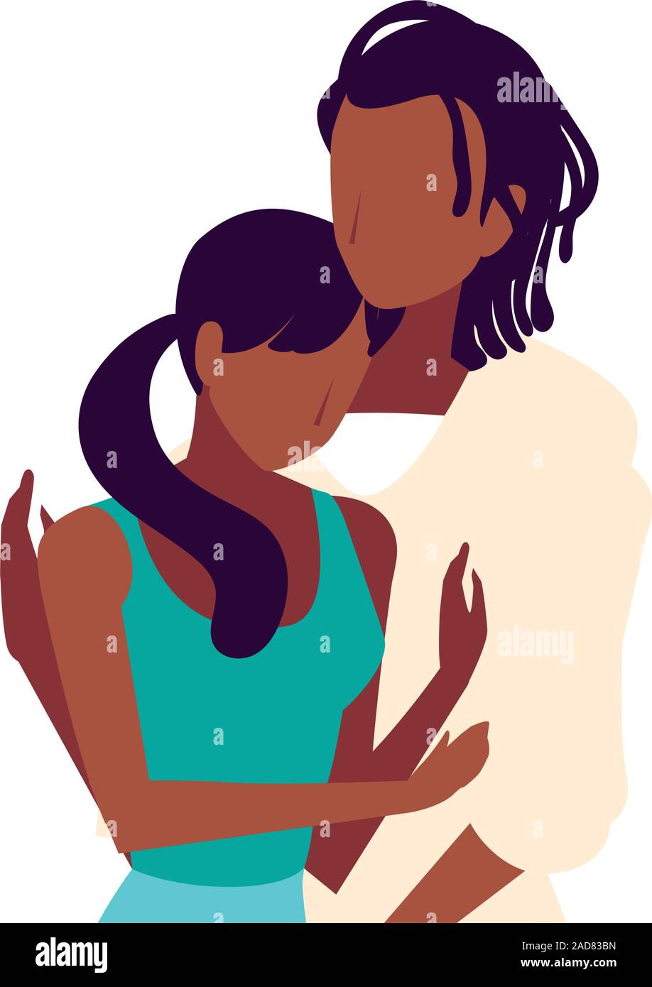 Family showing affection Stock Vector Images - Alamy
